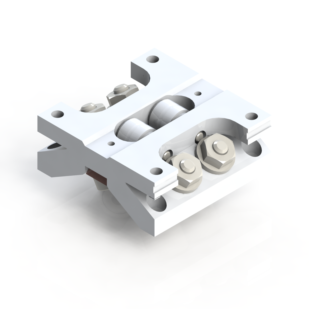 Double Roller Bearing Pillow Block DPB-08-OPN-S 1/2" ID - 2 Scrapers ...